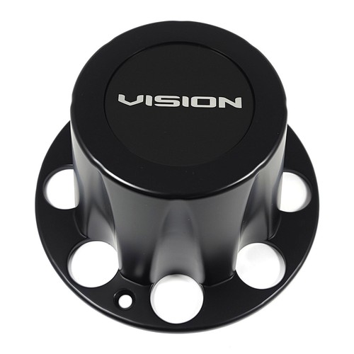 Capuchon central noir mat Vision 8-1/2"OD 5-1/8" boulonné de moyeu à ...