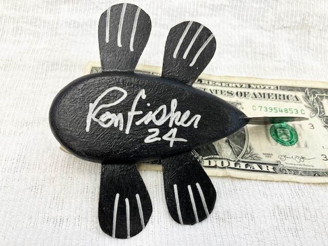 5" Smiling, POLLYWOG FISH SPEARING DECOY by Ron Fisher | eBay