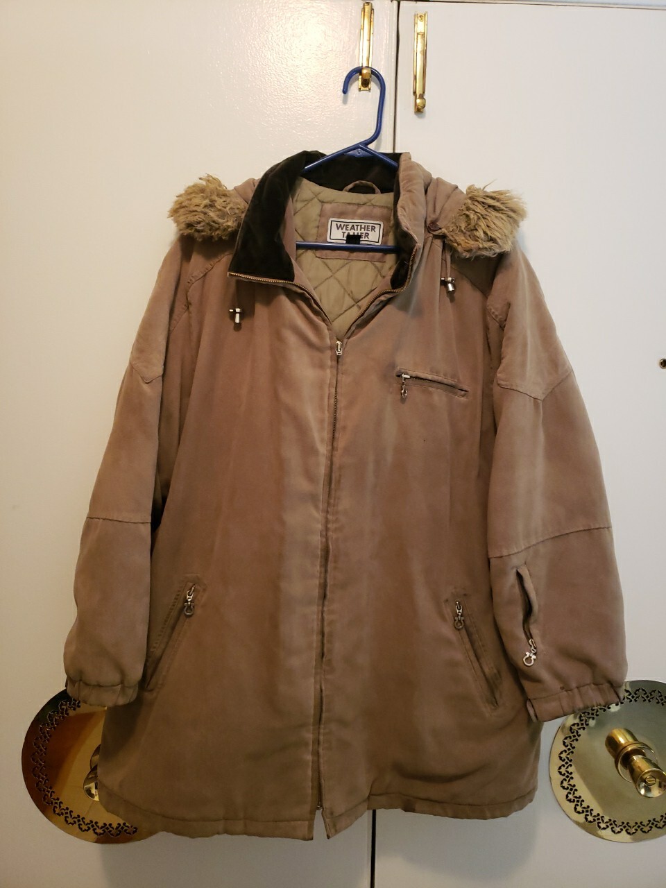 Weather Tamer Light Brown Women's Full Zip Up Jacket Coat Size 2XL RN ...