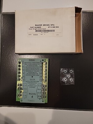 SCHOOL BUS Baader Brown Mod. 4 16-Light Lamp Monitor Circuit Board ...