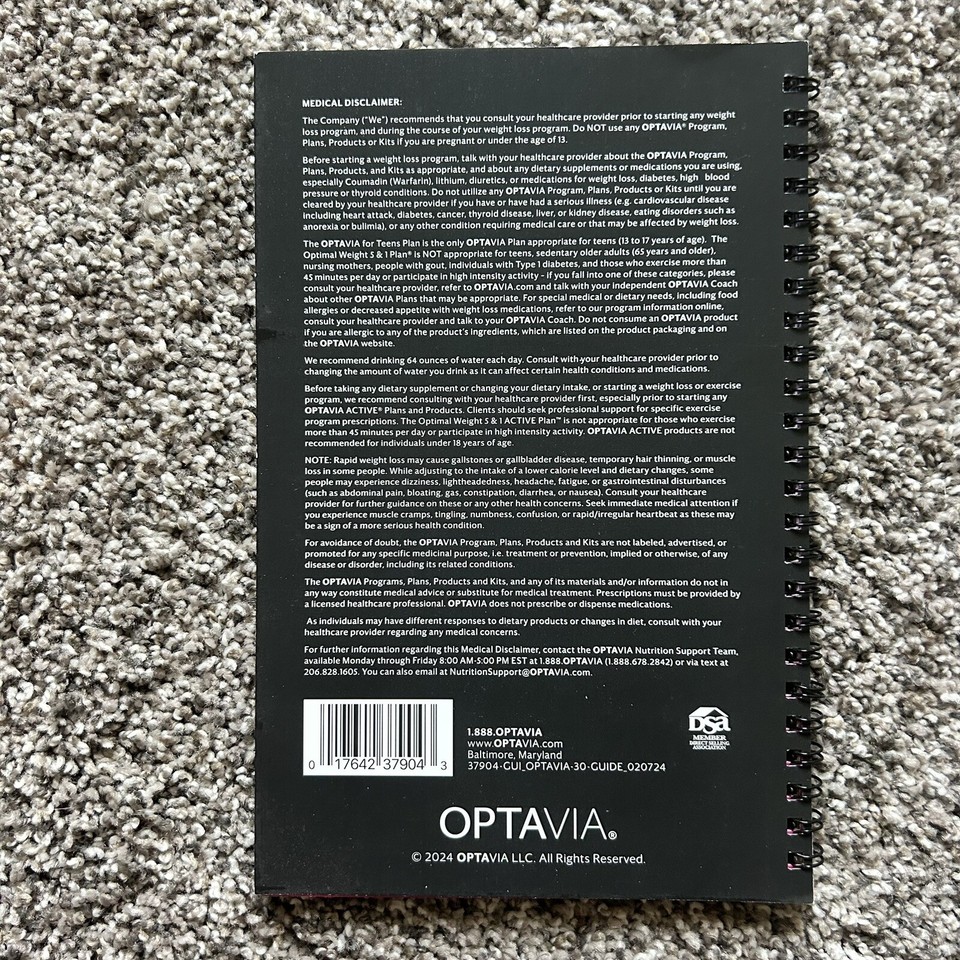 OPTAVIA Guide - Your First 30 Days of Integration booklet, 30 day ...