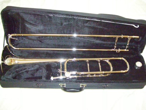 Brand New silver Trigger Trombone with hard case and mouthpiece | eBay