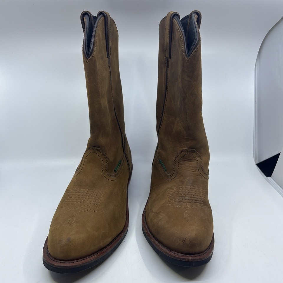 Dan Post Albuquerque Waterproof Work Boots Brown Oil Resistant Size: 9. ...