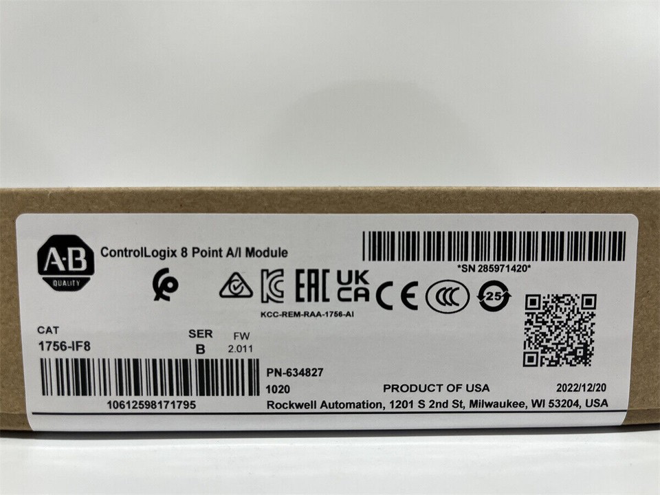 New Factory Sealed Allen-Bradley 1756-IF8 /A ControlLogix Point A/I ...