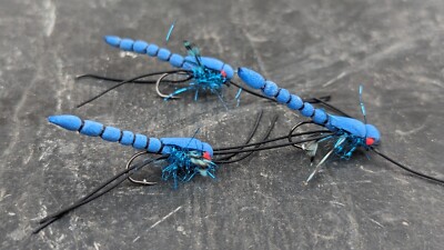 Urban Carp Zigs Blue Damselfly Foam Fishing Zig Rig Hooks Foam Bugs 3 ...