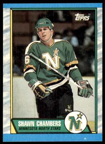 1989-90 TOPPS SHAWN CHAMBERS RC MINNESOTA NORTH STARS #142 | eBay