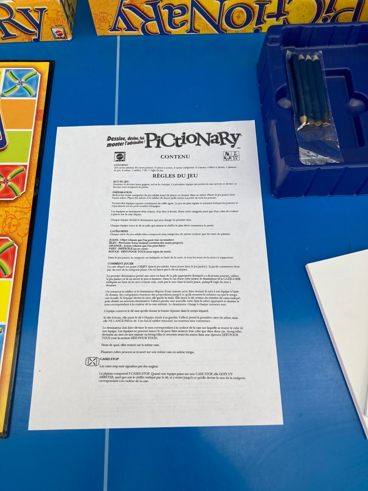 PICTIONARY JEU de société en Famille Mattel Livré Gratuit N°11 | eBay