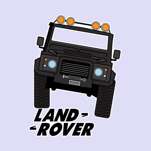 Flexing Pose Sticker For Land Rover | eBay