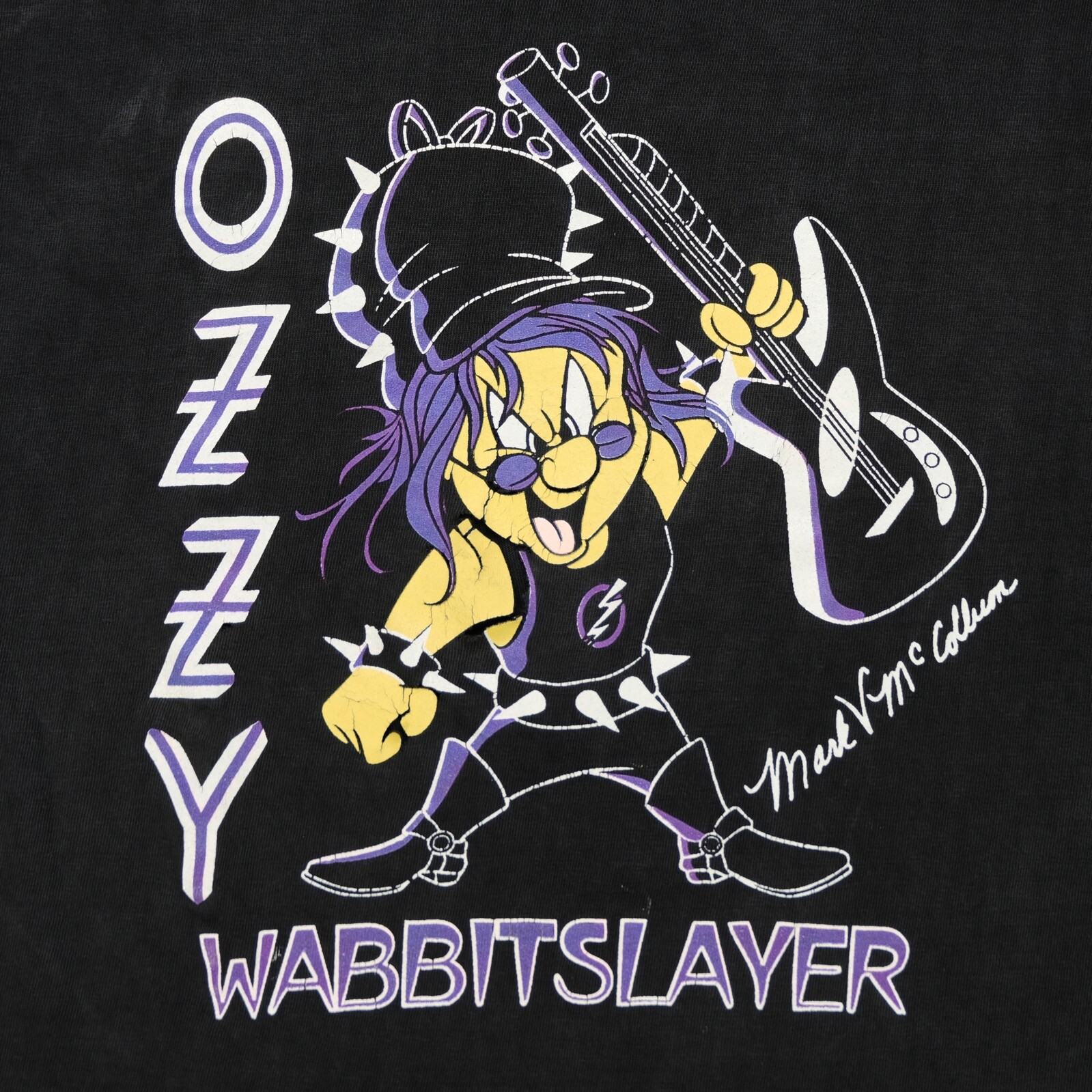 Rare Vintage Elmer Fudd Ozzy Osbourne Wabbitslayer T … - Gem