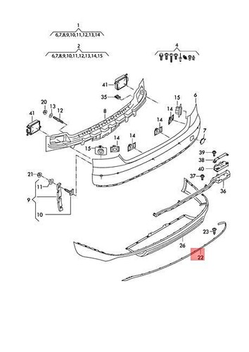 AUDI A8 S8 QUATTRO 4HC 4HL TRIM STRIPS FOR BUMPER CHROME 4H0807791A3Q7 ...