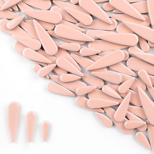 Ceramic Mosaic Tile, 200g Teardrop Flower Leaf Tile Mosaic Block, MIxed ...
