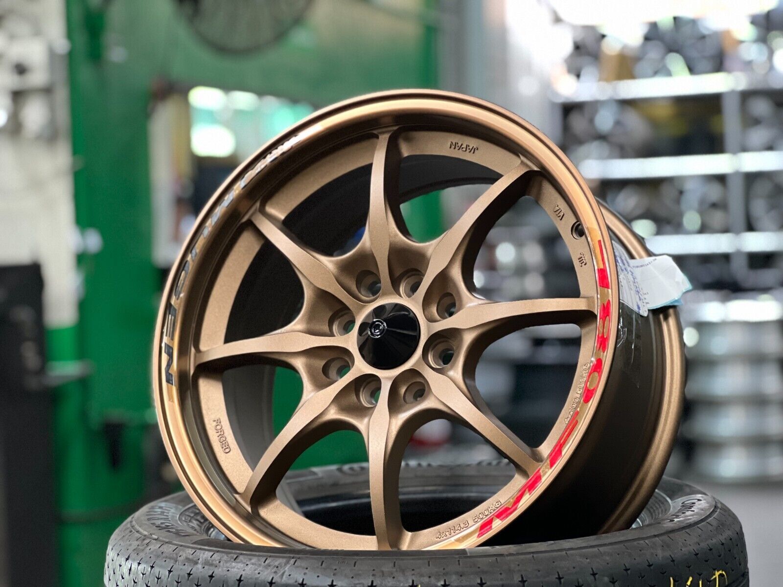 New 16 inch 4x100, 4 pcs Mugen MF8 Design BRONZE Rim PCD Honda Fit Jazz ...