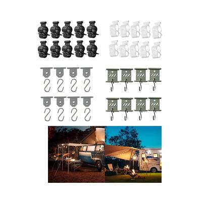 Awning Clips Caravan Travel Slides into Awning Channel Tent Hooks for ...