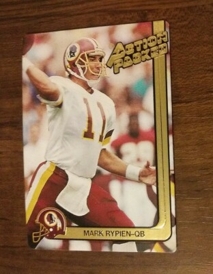 MARK RYPIEN 1991 Action Packed Football Card #279 Washington Redskins ...