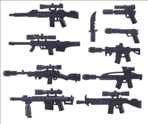 Minifigure Weapons Custom Pack Of Guns Compatible With Lego ...