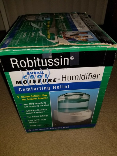 Robitussin Humidifier Natural Cool Moisture Comforting Relief 1 Gallon ...