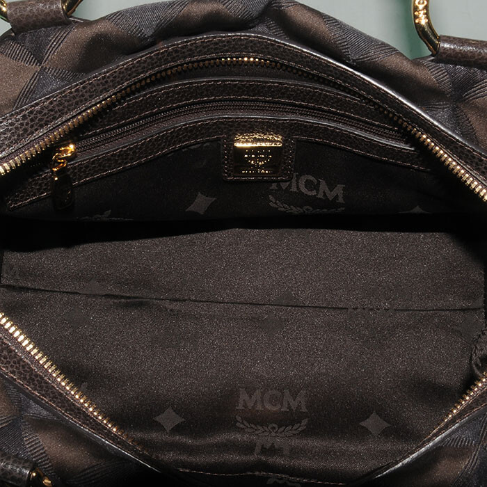 Authentic MCM Jacquard Diamond Pattern Tote Bag + Dust Cover | eBay