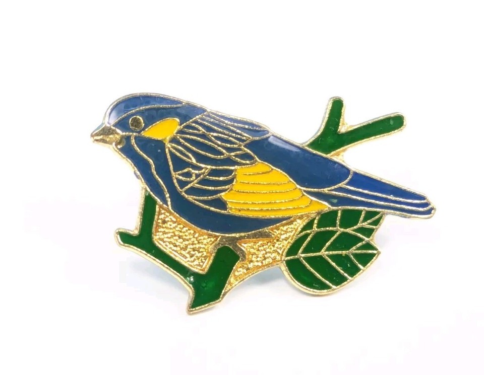 Bluebird Sialia Swainson Lapel Pin Hat Tac Backpack Flair Good Luck VTG ...