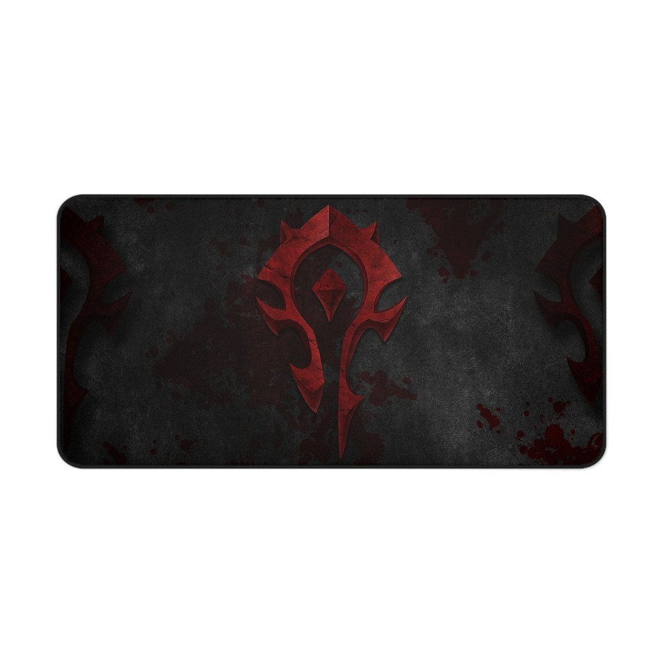Bloody Horde Emblem World of Warcraft WoW Gaming Desk Mat Mouse Pad ...