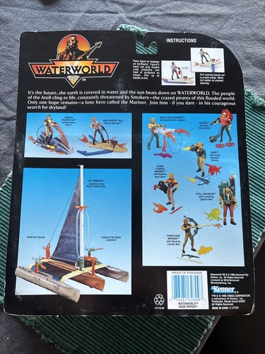 Waterworld Wave Ripper Jet with Rider Kenner 4" Figure Toy Vintage 1995 ...