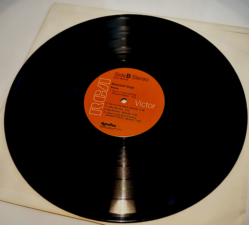 DAVID BOWIE - DIAMOND DOGS - ORIGINAL 1974 RARE VINYL LP - CPL1-0576 ...