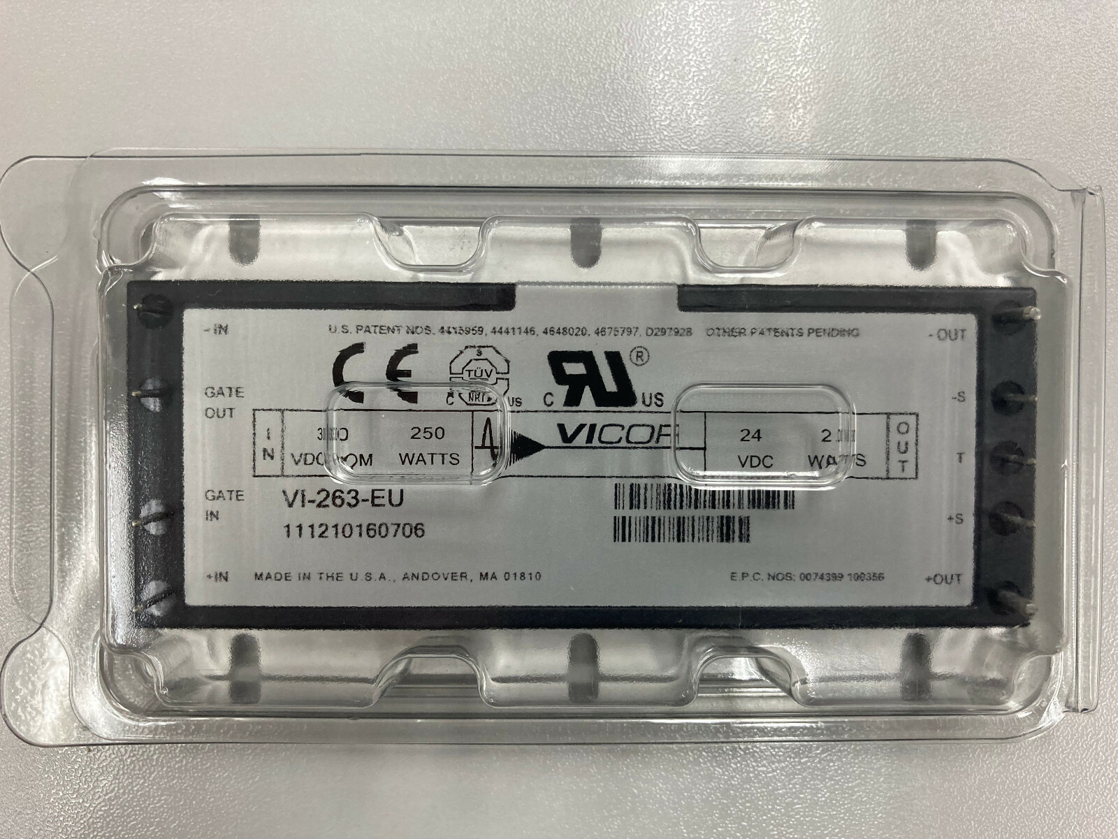 Vicor Power Supply Module VI-263-EU DC/DC Converters 200W 300 Vin ...