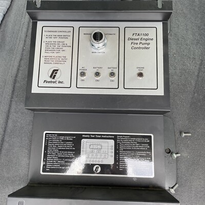 FIRETROL FTA 1100 DIESEL ENGINE FIRE PUMP CONTROLLER PANEL | eBay