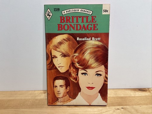 Vintage Harlequin PAPERBACK Romance Book Red Edge Brittle Bondage 1969 ...