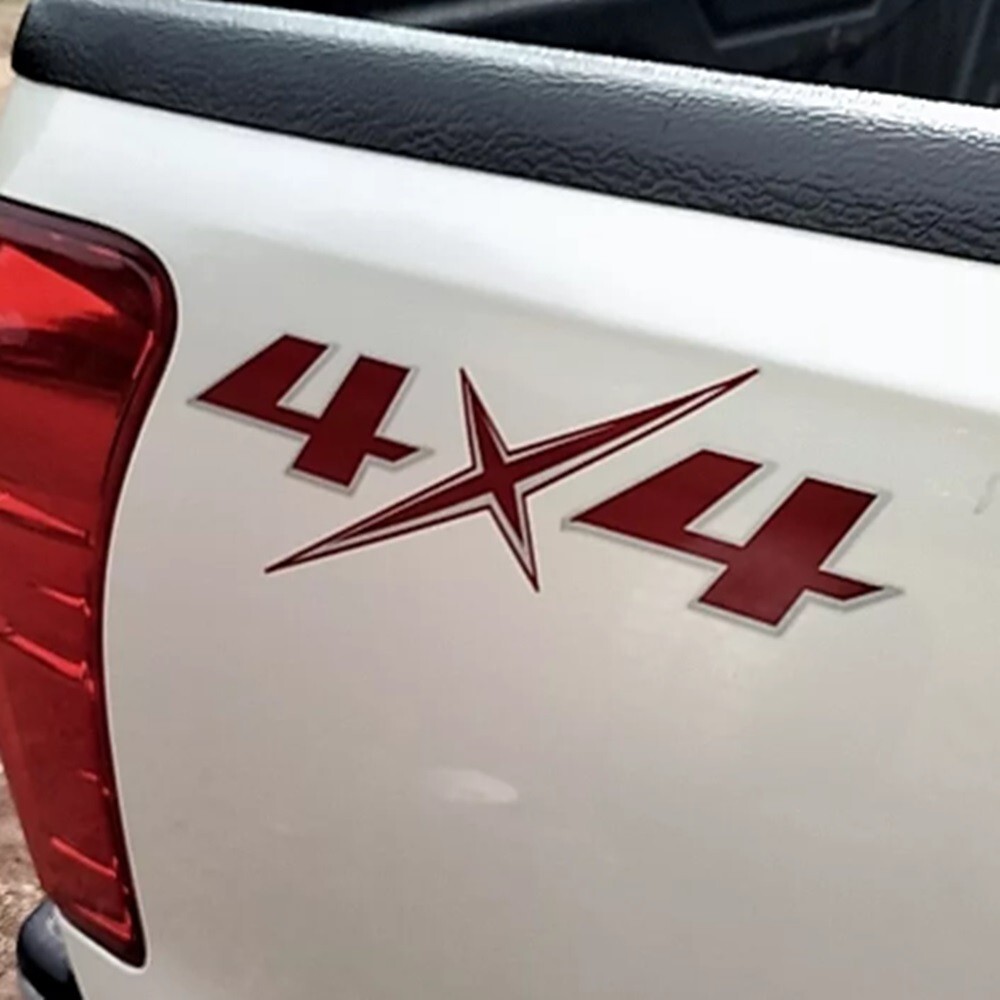Sticker Logo Emblem Red Side "4X4" For ISUZU D-max Dmax 2012-2015 ...