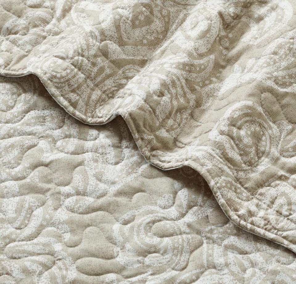 New Luxury 3Piec Quilted Patchwork Bedspread Throw Double King Size ...