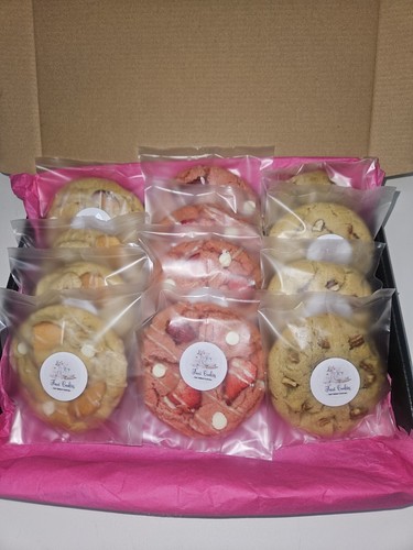 Sample Box Handmade Fresh Baked Cookies, Giant Cookies, Soft Baked ...