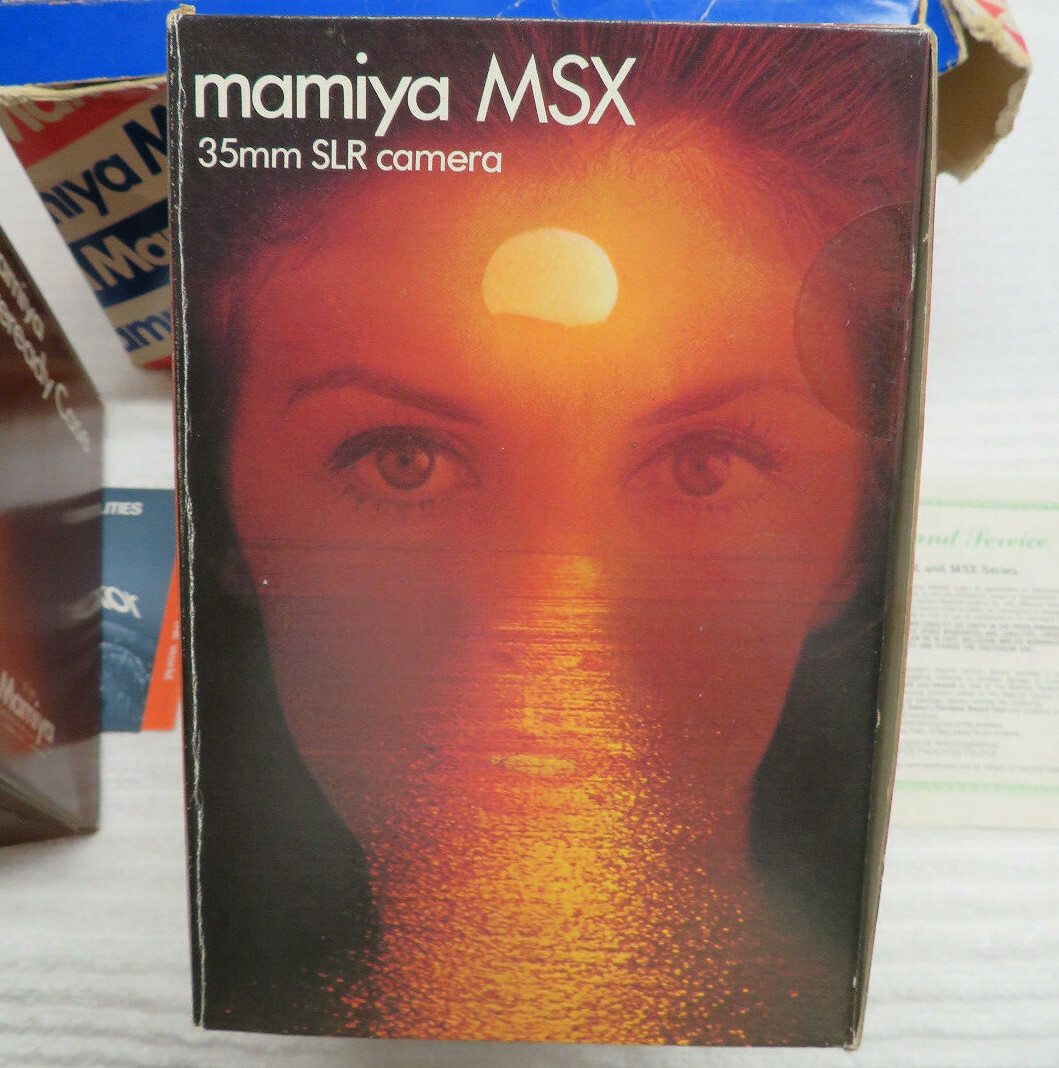 EMPTY BOX ONLY FOR Mamiya MSX 1000 35mm SLR Film Camera 55mm Lens ...