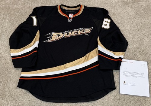 Anaheim Ducks Game Worn Used Edge 2.0 MIC NHL Jersey Parros Enforcer 58 ...