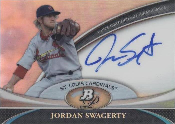 2011 Bowman Platinum - Prospect Autographs Jordan Swagerty #BPA-JSW (AU ...
