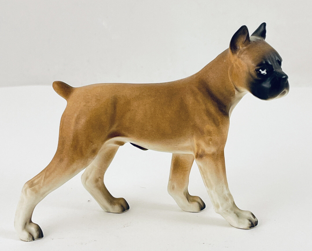 Vintage Enesco Brown Boxer Standing Dog Figurine E-4238 | eBay