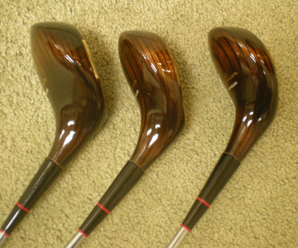 Vintage Burke Persimmon Driver 3 wood 4 wood RH Larry Hinson | eBay
