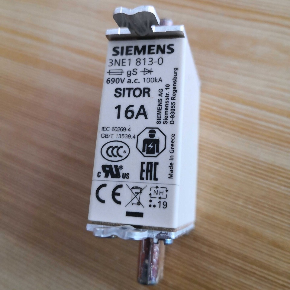 3PCS/BOX NEW SIEMENS 3NE1813-0 FUSE PLC MODULE 16A 690V Fast Delivery ...