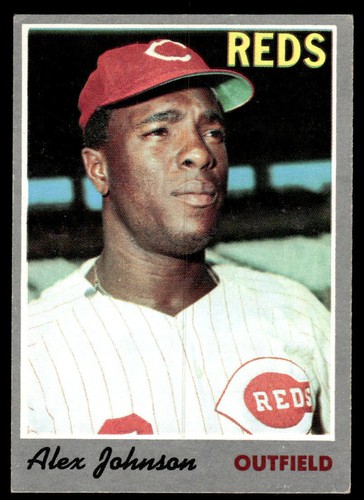 1970 Topps Alex Johnson #115 Cincinnati Reds Baseball Card | eBay