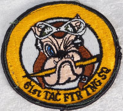 Vintage Rare Vietnam USAF 61st Tactical Fighter Bulldog Pilot Squadron ...
