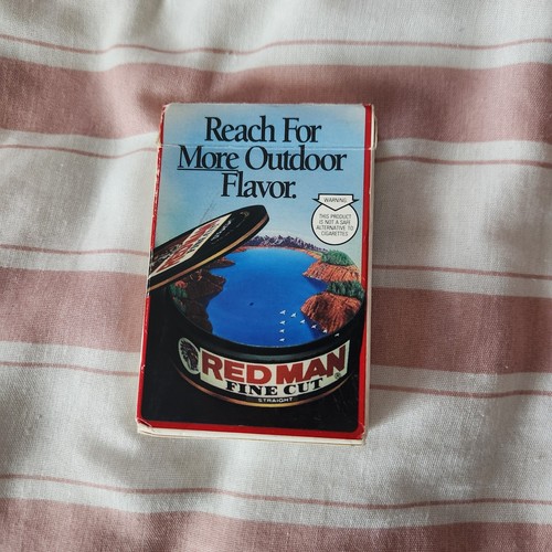 Vtg. 1991 Red Man Chewing Tobacco Open Playing Cards "Reach For Outdoor ...