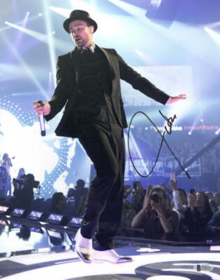 HOT SEXY JUSTIN TIMBERLAKE SIGNED 11X14 PHOTO AUTHENTIC AUTOGRAPH ...