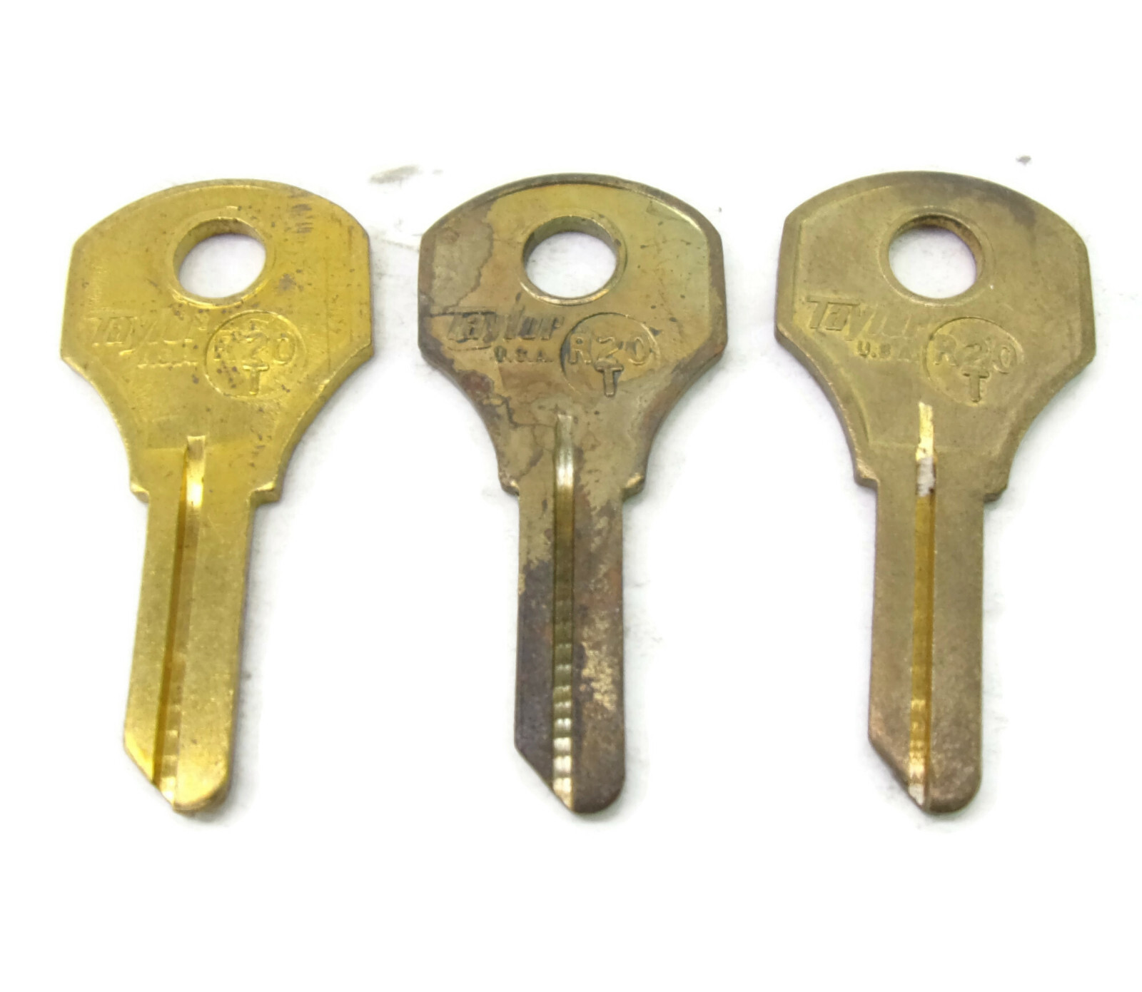 3-pcs R20T Brass Key Blanks Cole National | eBay