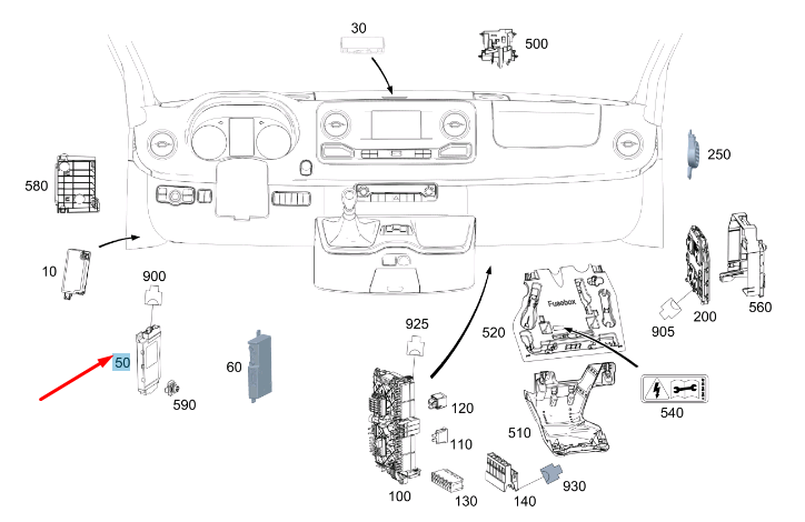 MB SPRINTER W907 Electronic Ignition Lock Control Unit A9079002407 NEW ...