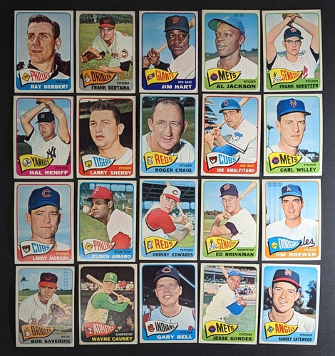 1965 Topps Baseball Starter Set 20 Cards EX+ | eBay