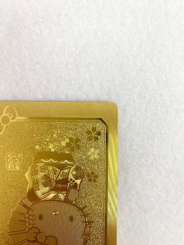 Hello Kitty Sanrio Gold Trump Playing Card Japanese Pattern Heart Queen ...