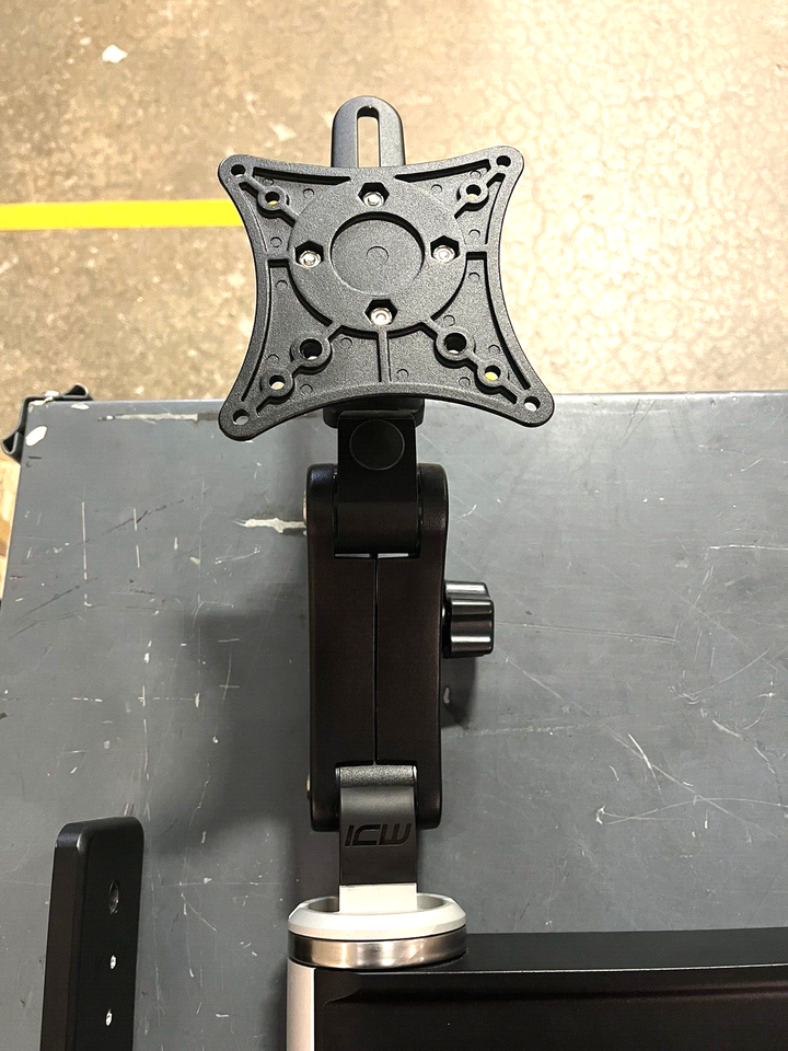 ICW Pivoting Titan Wall Mount Monitor Arm Black | eBay