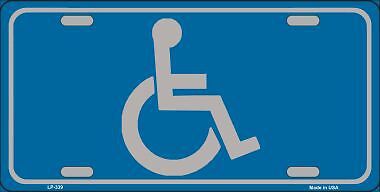 Handicap Logo Metal Novelty License Plate Tag LP339 | eBay