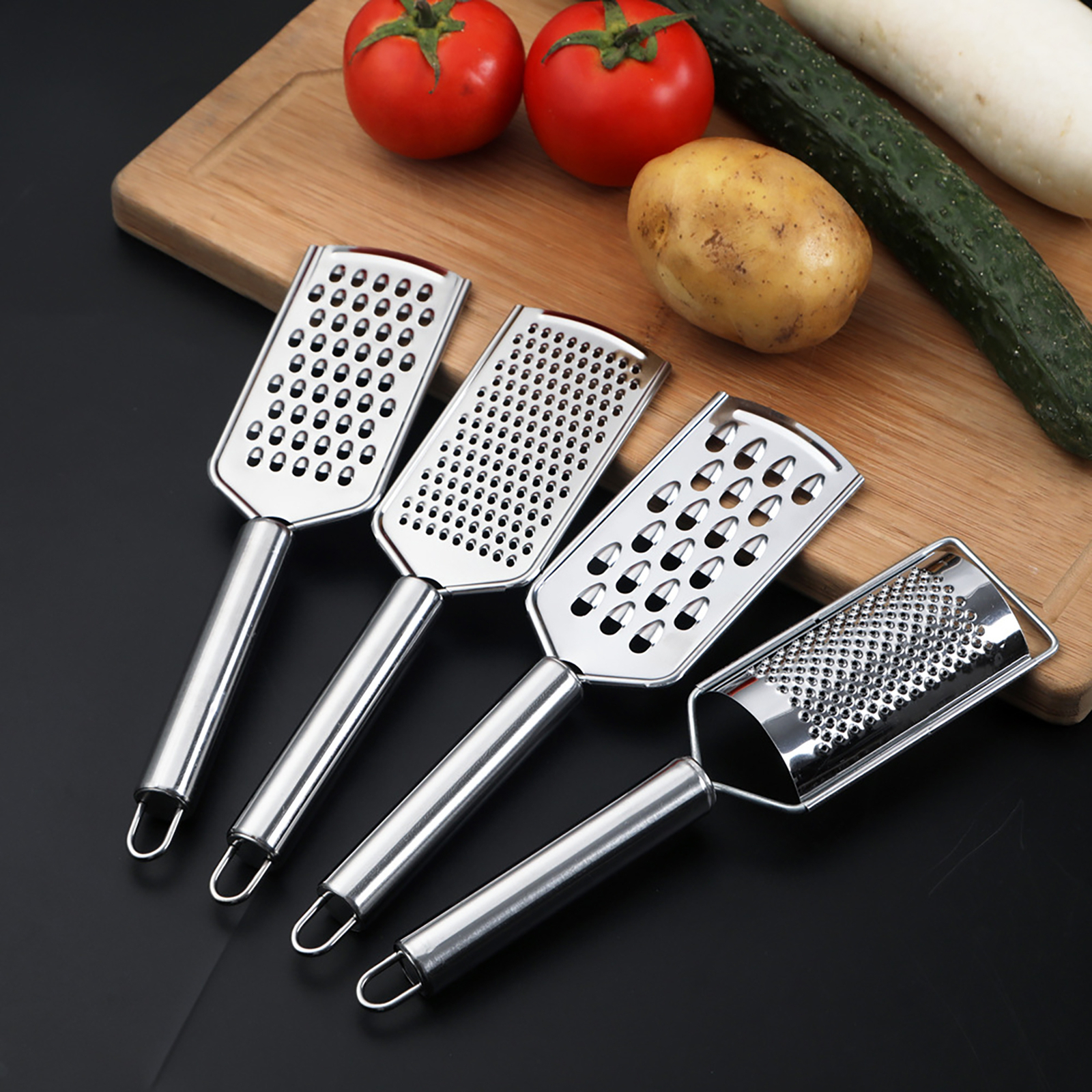 NEW Ginger Grater Cheese Grater Zester Hand Held Flat Grater Stainless ...