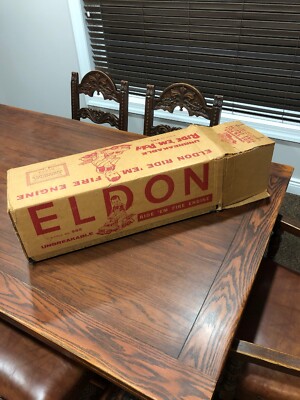 RARE 1960S ELDON 29" RIDE-EM TOY FIRE TRUCK BOX ONLY | eBay