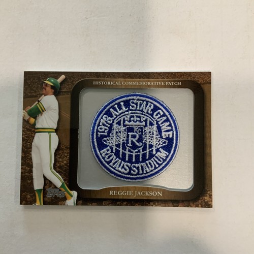 REGGIE JACKSON 2009 Topps Legends Commemorative Patch # LPR-81 All-Star ...